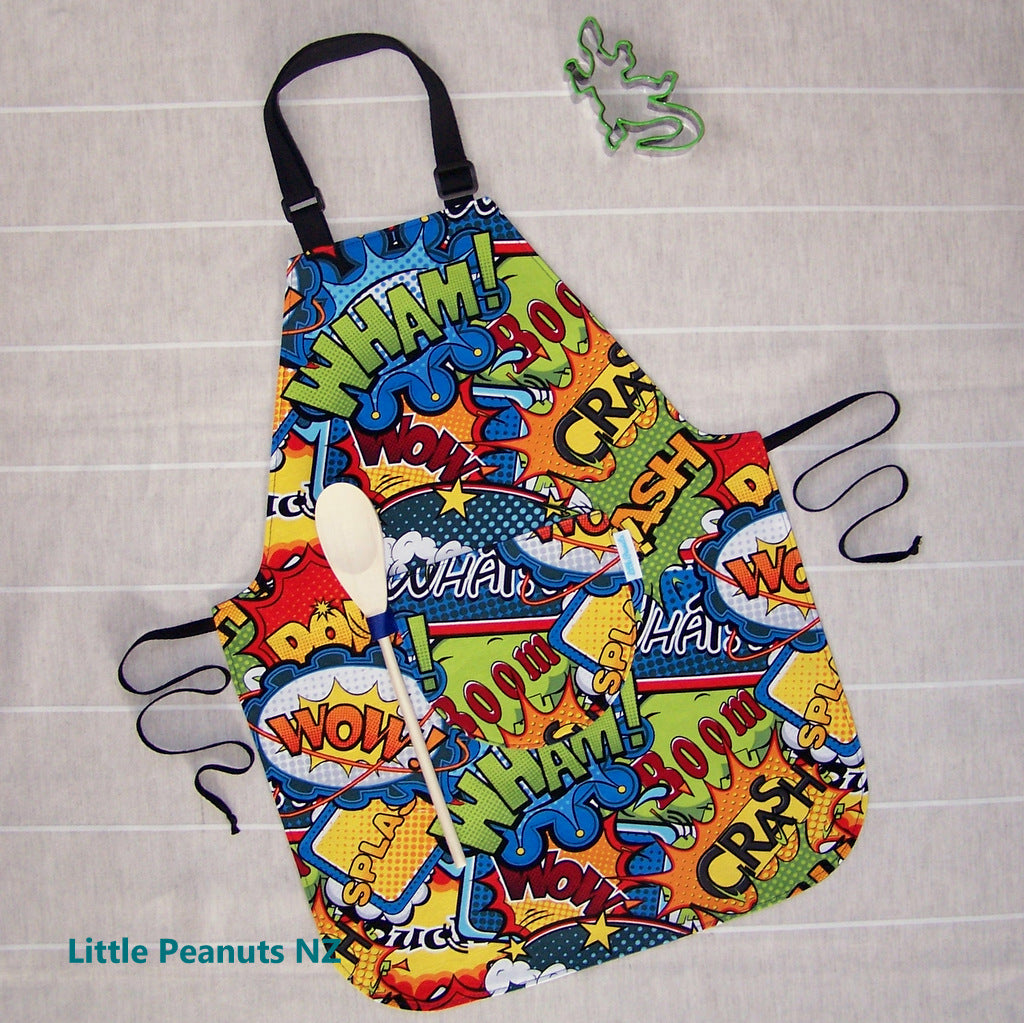 Apron - Pow! – Little Peanuts NZ